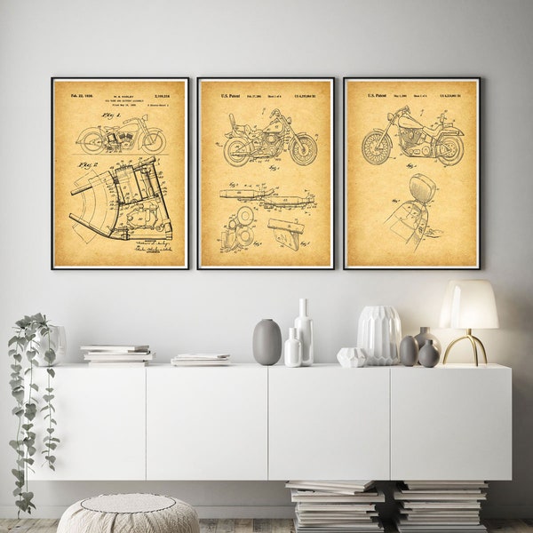 Motorcycle Workshop Poster - Etsy
