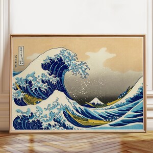The Great Wave off Kanagawa by Hokusai Great Wave Art Poster Print ...