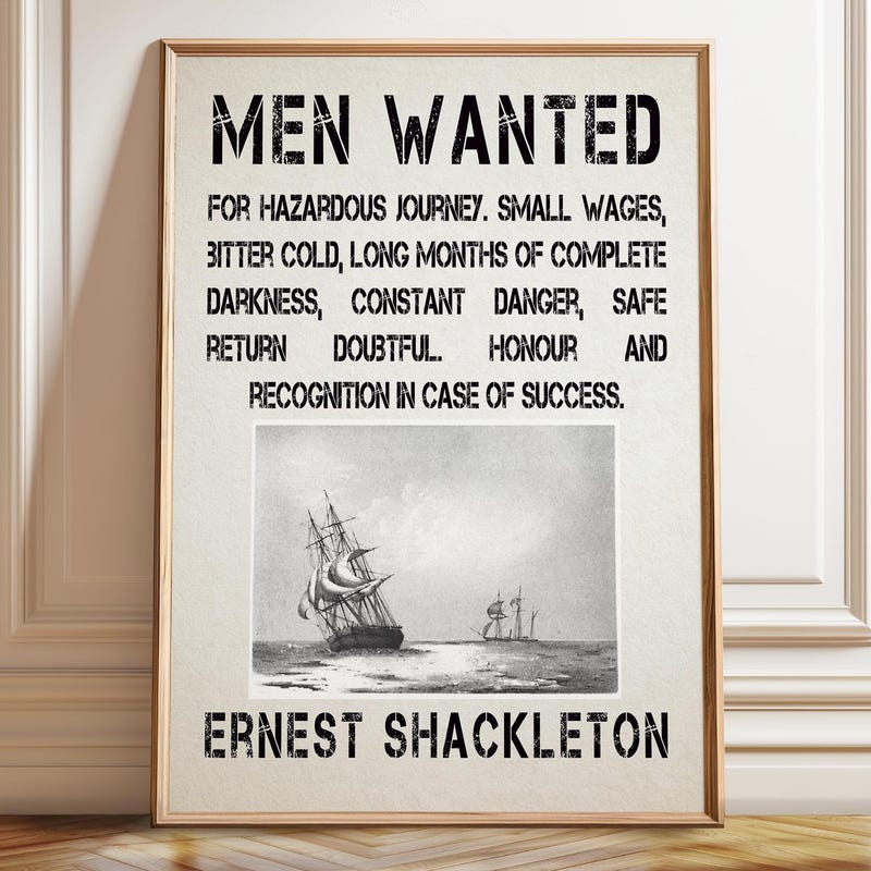 Ernest Shackleton Art Print - Etsy
