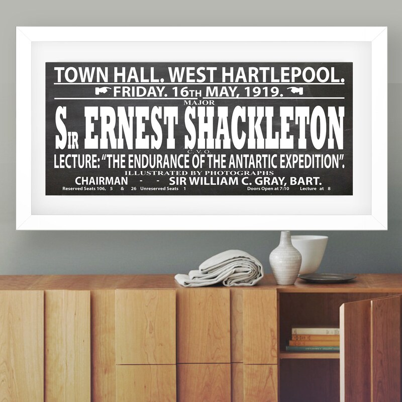 Ernest Shackleton Poster - Etsy