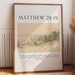 Matthew 28:19-20 Bible Verse Wall Art - Modern Christian Church Wall ...