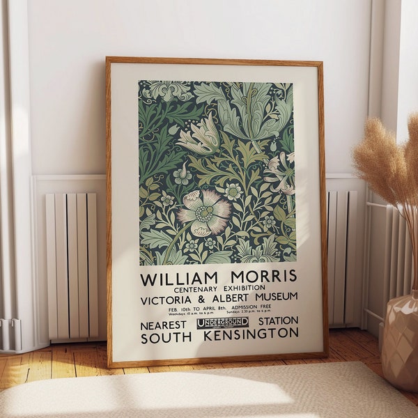 William Morris Exhibition Poster - Etsy UK