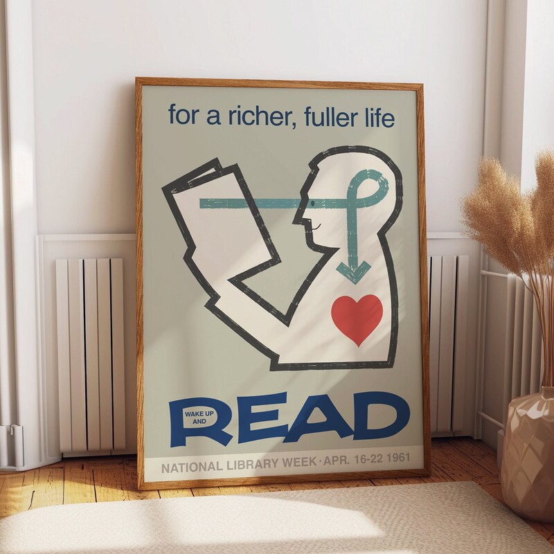 Library Week Poster - Etsy