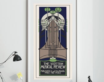 Fine Art Poster Charles Rennie Mackintosh Print Scottish Art - Etsy