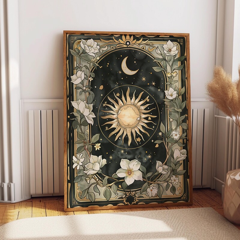 Sun and Moon Poster - Etsy