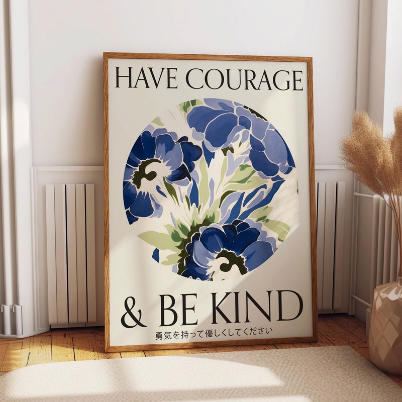 Courage Poster - Etsy