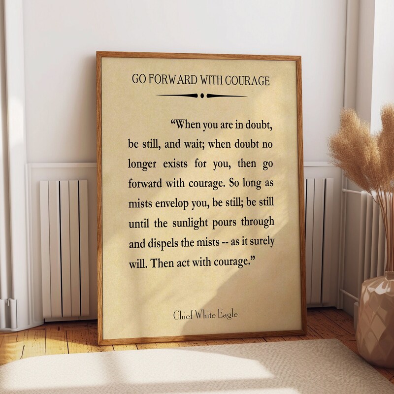 Courage Poster - Etsy