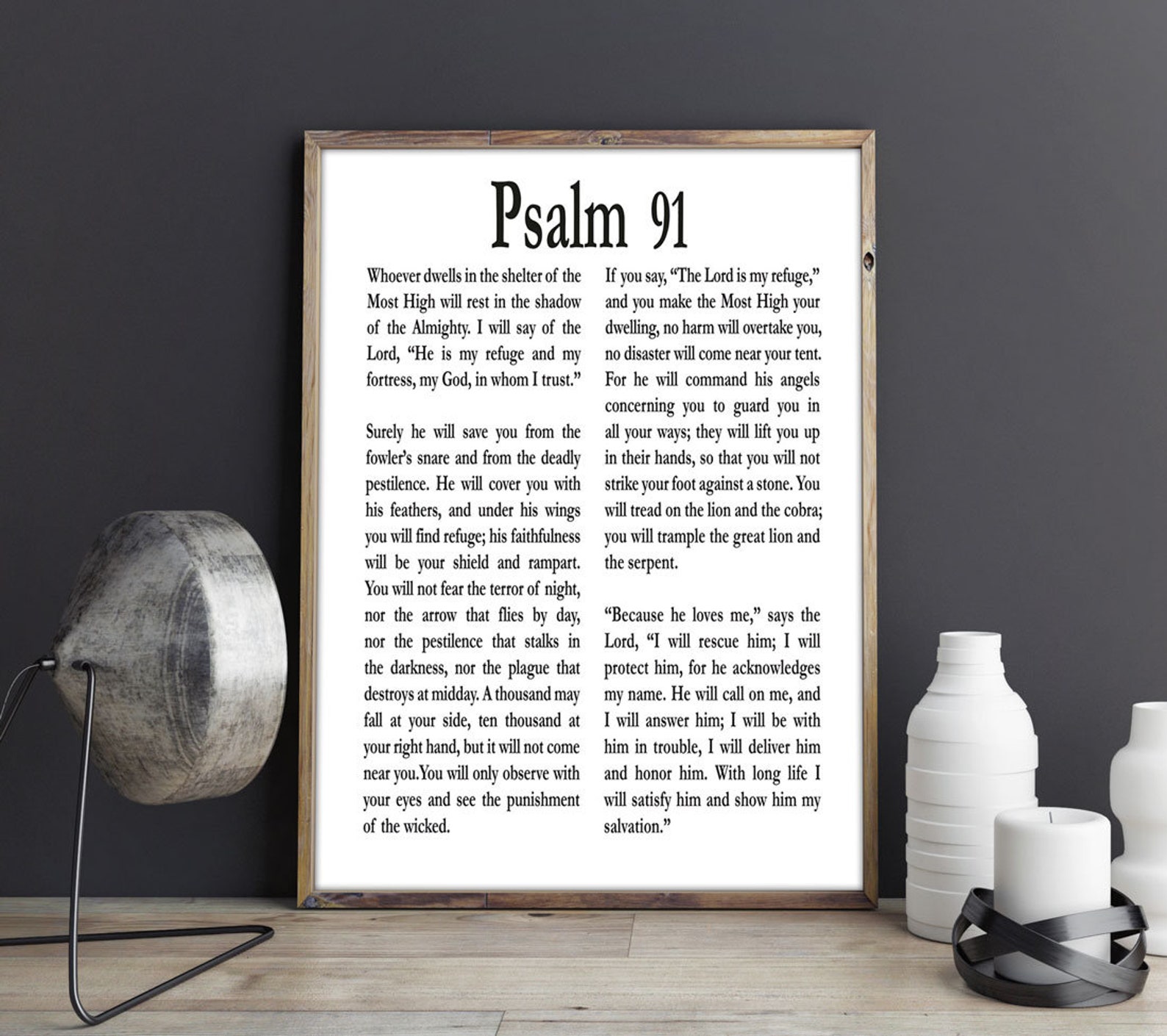 Psalm 91 Print Psalm Poster Psalm Wall Art Christian Gift for - Etsy Canada