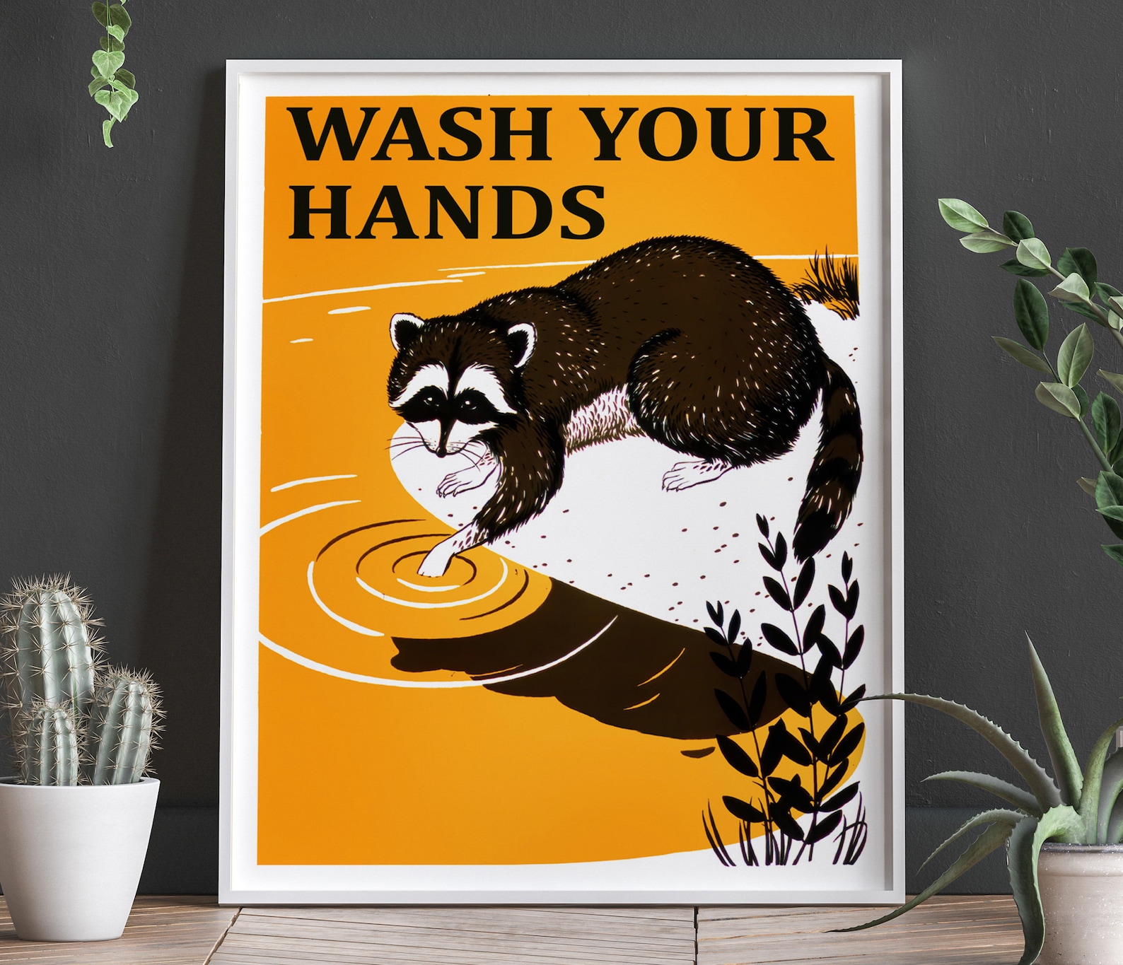 Wash Your Hands Poster Bathroom Poster Bathroom Sink Print - Etsy