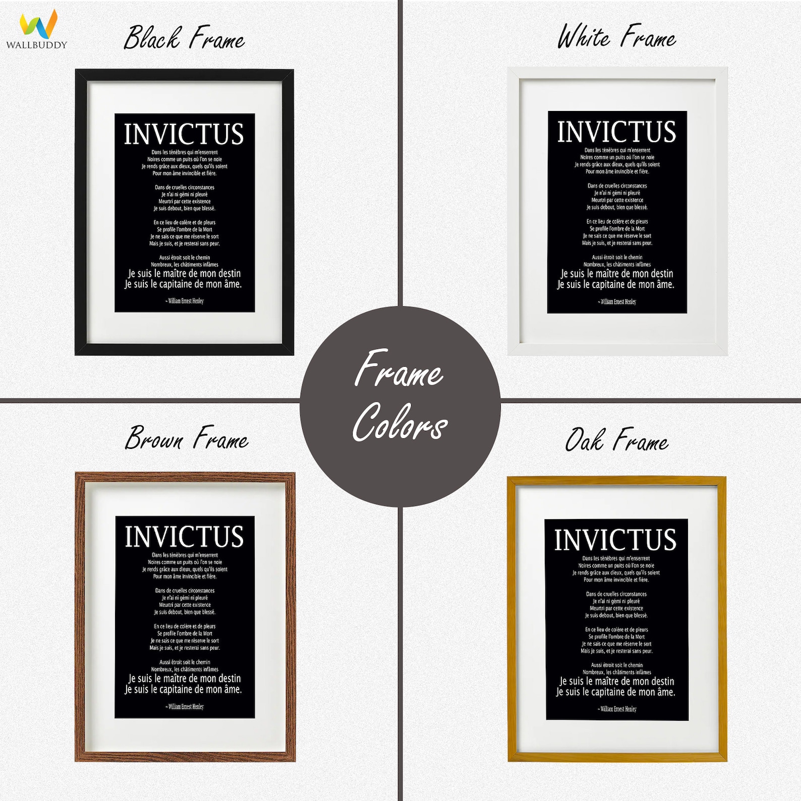 Invictus Par William Ernest Henley Invictus Poeme En Francais - Etsy