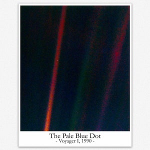 The Pale Blue Dot Poster Pale Blue Dot Print Astronomy Poster Science ...