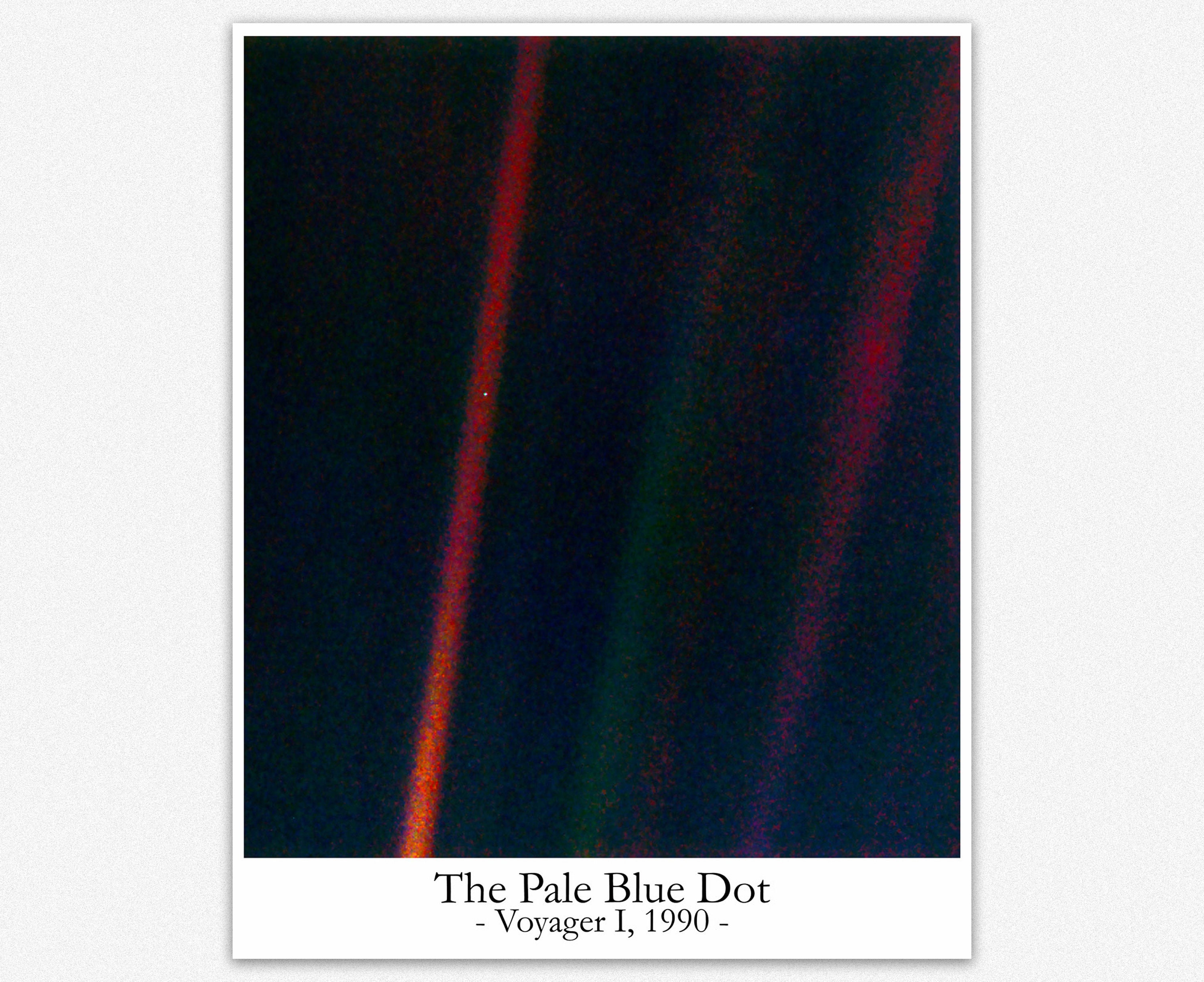 The Pale Blue Dot Poster Pale Blue Dot Print Astronomy Poster - Etsy