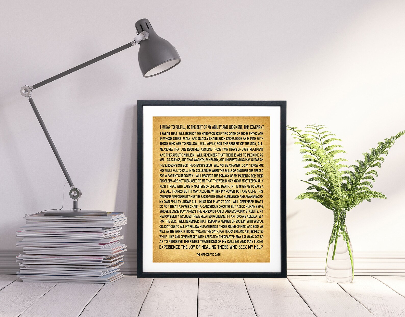 Doctor Oath Hippocratic Oath Doctor Gift Medical Graduation - Etsy