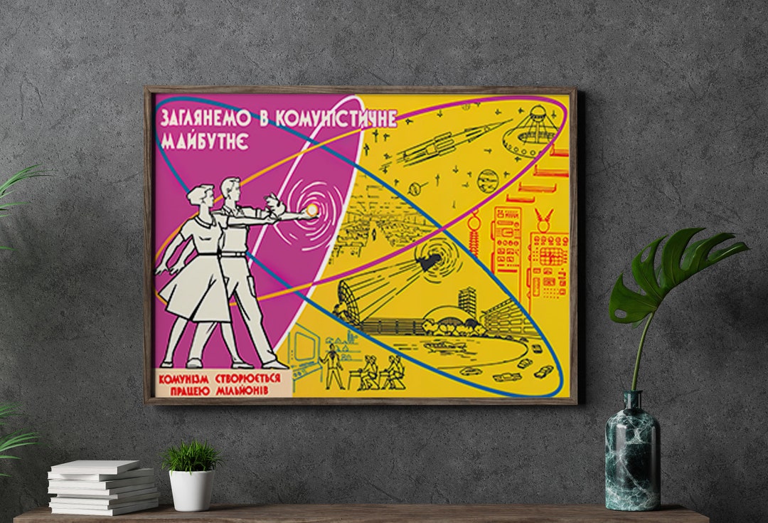Russian Science Poster 1968 Propaganda Poster Art - Etsy