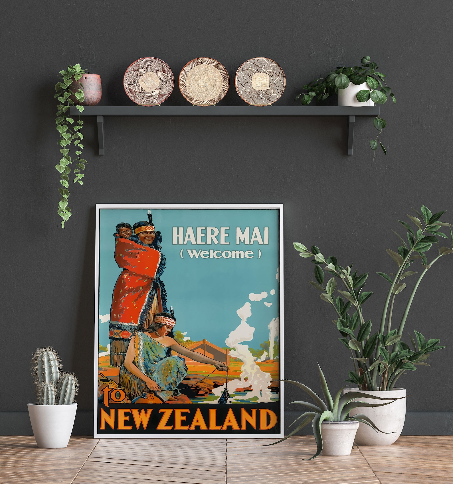 New Zealand Travel Poster New Zealand Travel Print - Etsy