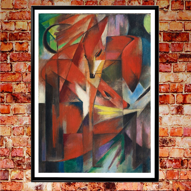 The Fox by Franz Marc 1913 Expressionist Painting | Etsy
