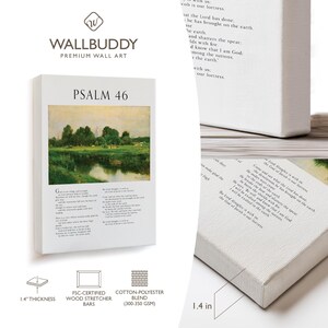Psalm 46 Religious Quotes Wall Art - Soulful Sanctuary Bible Verses ...