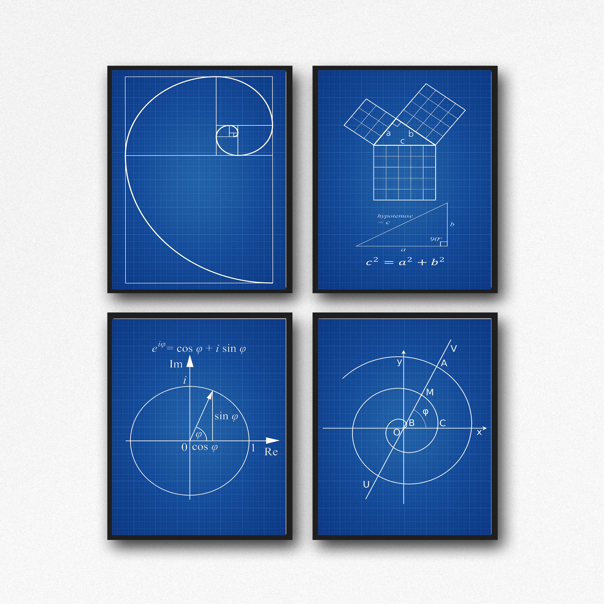 Math Gift Poster Set of Math Posters for Math Student WB210 - Etsy ...