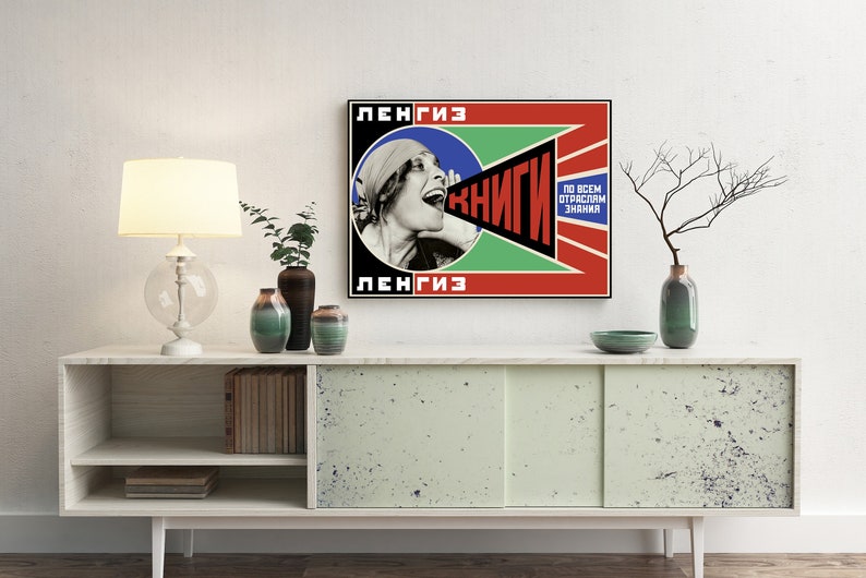 Soviet Propaganda Poster Russian Graphic Design Constructivism | Etsy