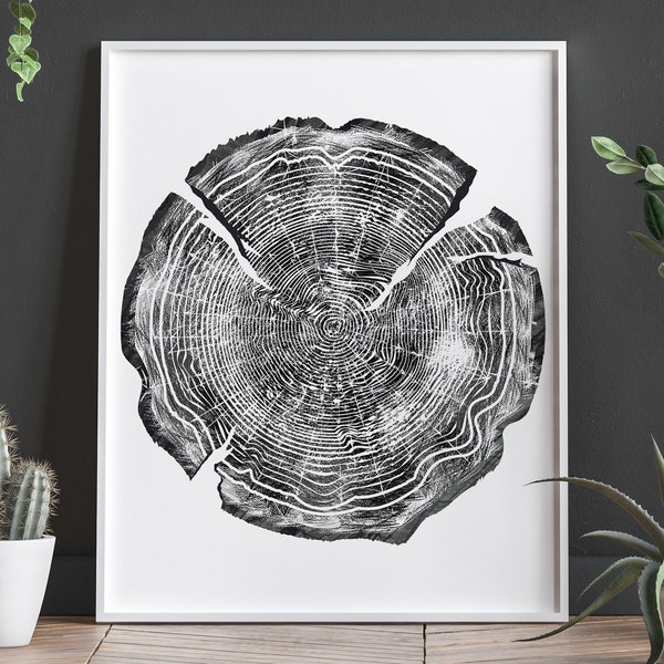 Tree Ring Print - Etsy