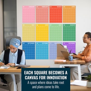 2024 Monthly Pastel Planner 12 X 12 X 16 Monthly Planning Sheets on ...