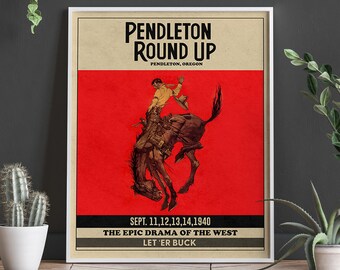 Pendleton Posters - Etsy