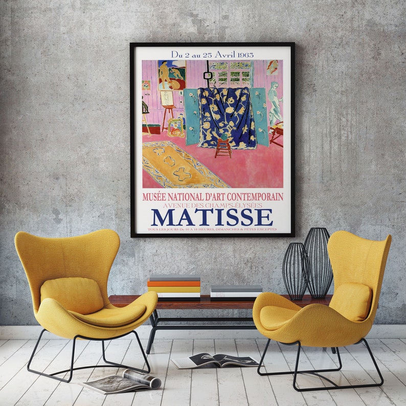 Matisse Exhibition Poster 1963 Museum Poster Matisse Poster | Etsy UK