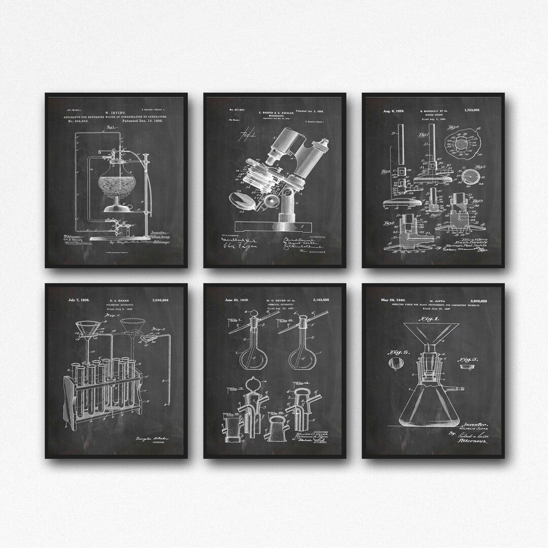 Science Posters Science Decor Laboratory Inventions Scientist Posters ...