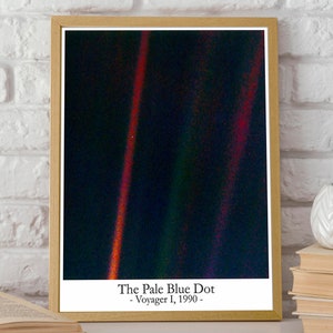 The Pale Blue Dot Poster Pale Blue Dot Print Astronomy Poster Science ...