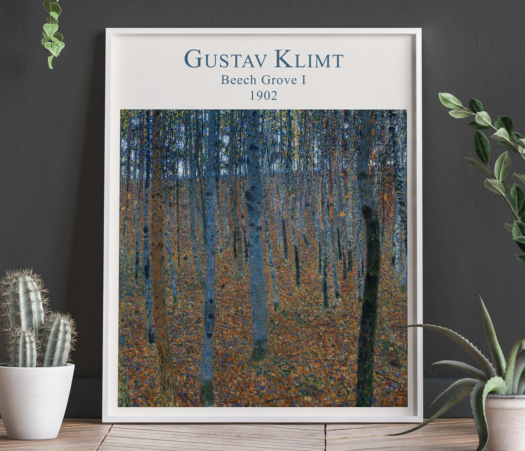 Beech Grove Painting by Gustav Klimt Tree Painting Stunning - Etsy