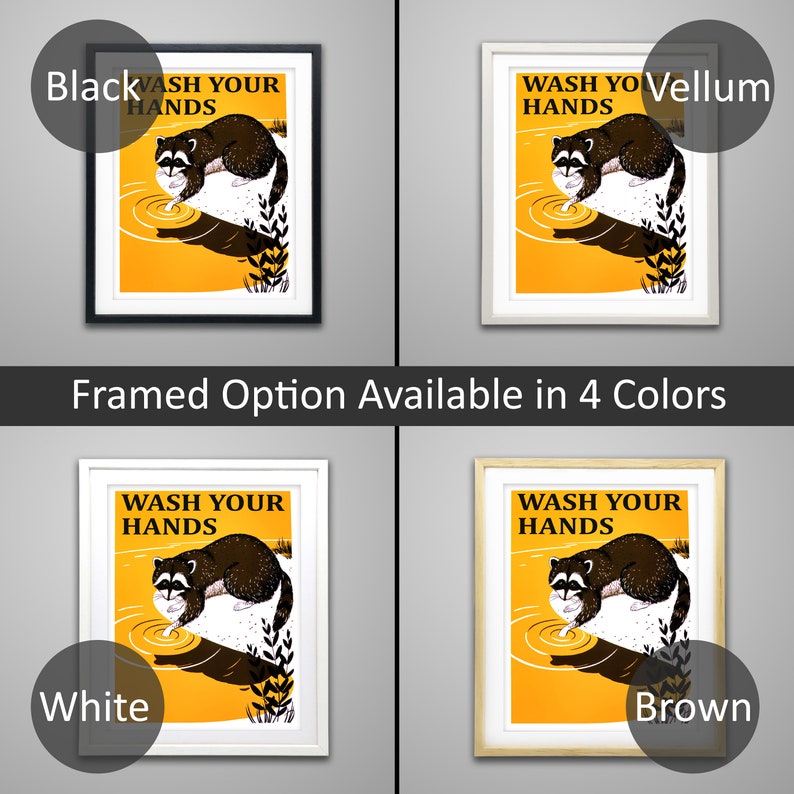 Wash Your Hands Poster Bathroom Poster Bathroom Sink Print | Etsy