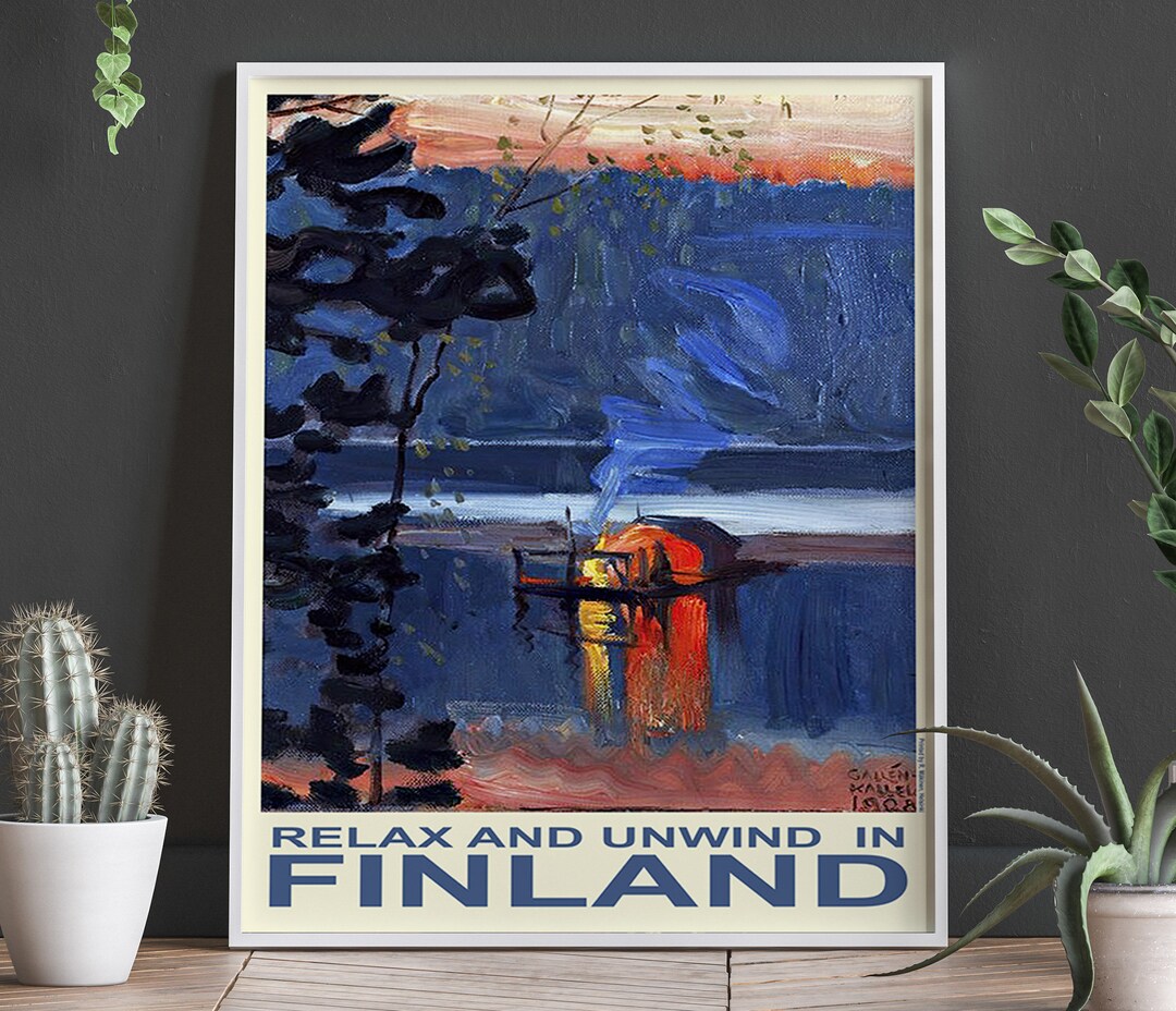 Finland Travel Poster Enchanting Finland Travel Poster: Embrace the ...