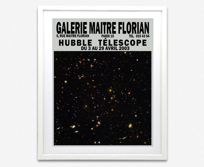 Hubble Telescope Exhibition Poster Space Poster Art | Etsy