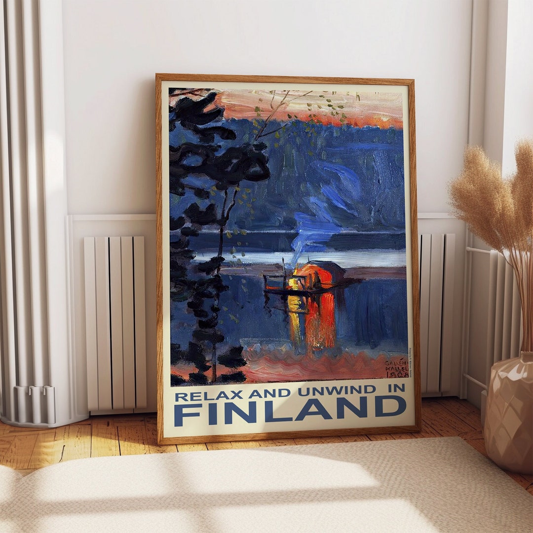 Finland Travel Poster Enchanting Finland Travel Poster: Embrace the ...