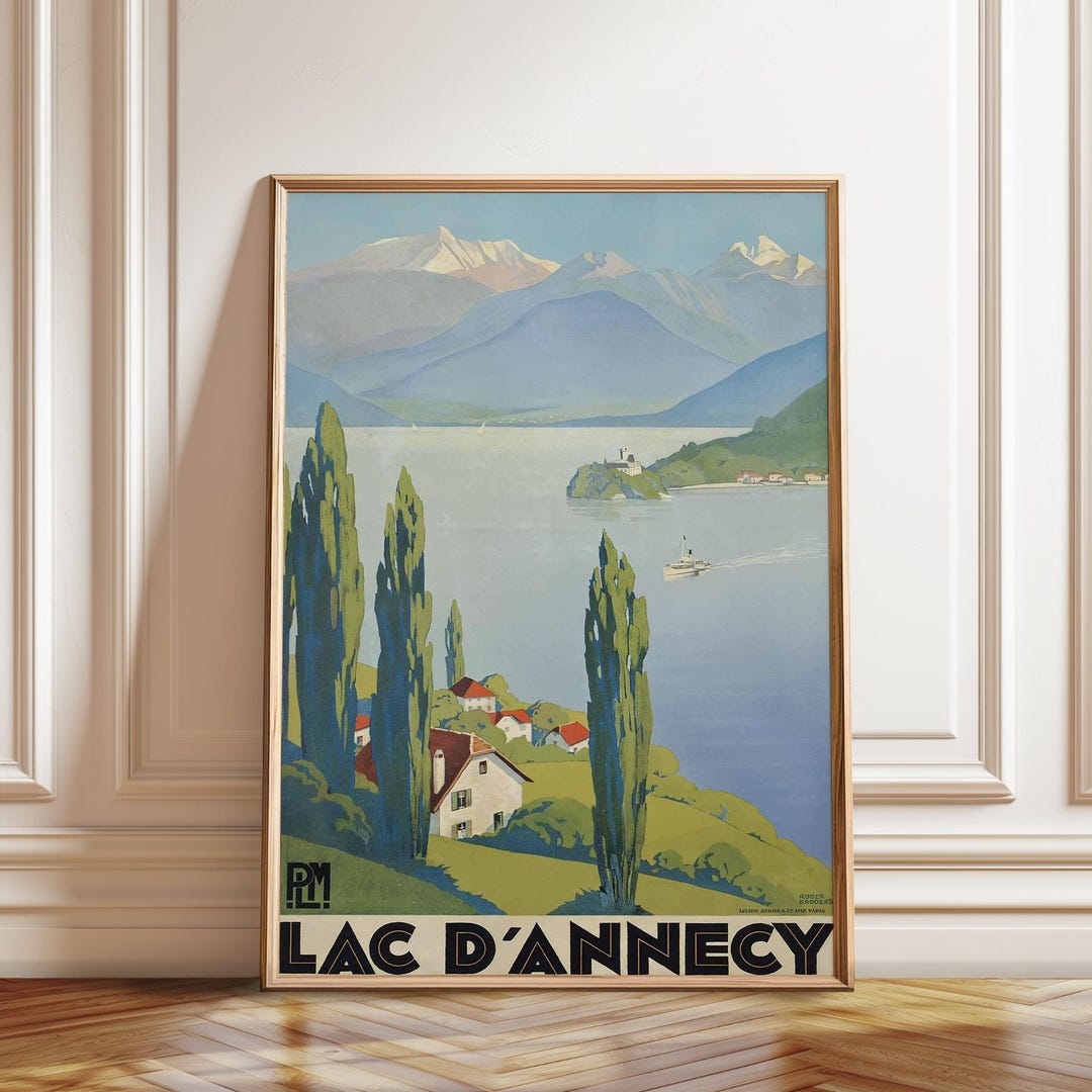 Lac D Annecy – Poster, Framed and Canvas Print - Etsy