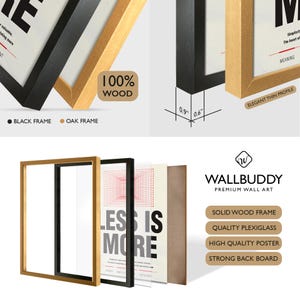 Less is More Typography Poster: Minimalist Home & Office Art - Etsy