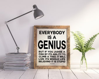 Albert Einstein Art | Etsy