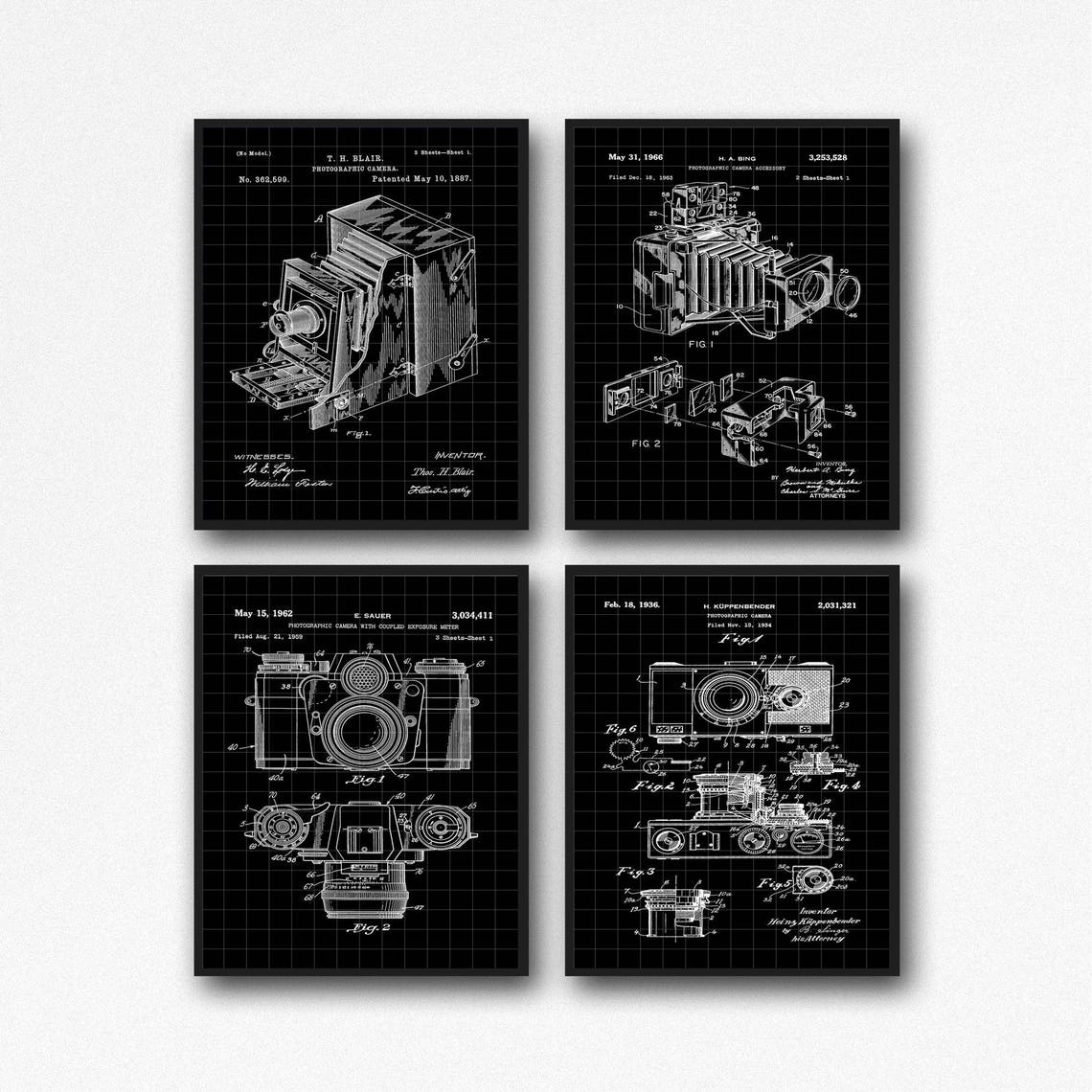 Camera Posters Camera Patents Posters Camera Decor Photography - Etsy