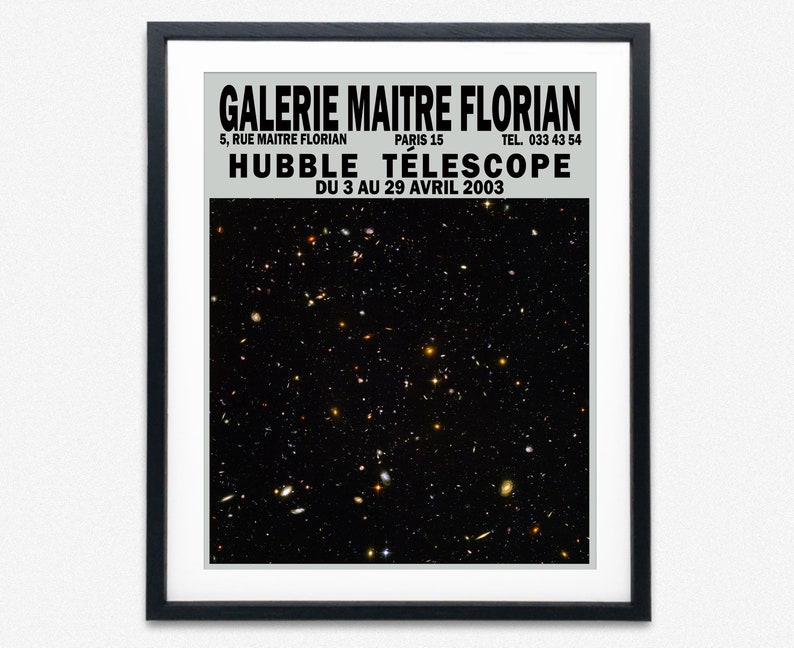 Hubble Telescope Exhibition Poster Space Poster Art | Etsy