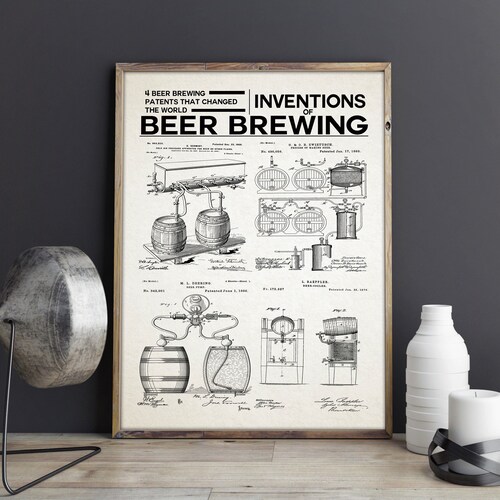 Brewing Beer Poster Brewing Screen Print A3 Craft Beer - Etsy UK