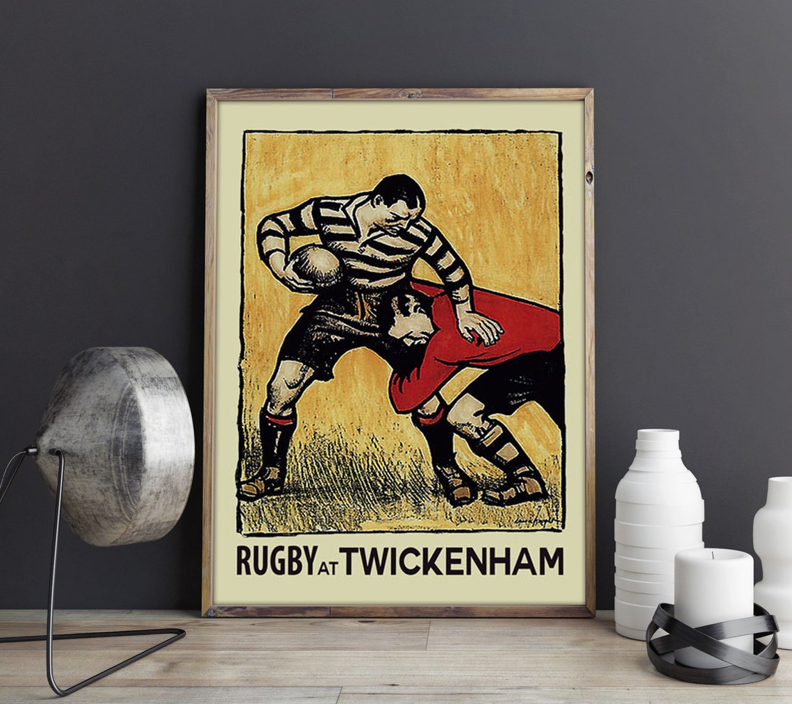 Rugby Posters Rugby Prints Vintage Rugby Art Decor Rugby Gift | Etsy