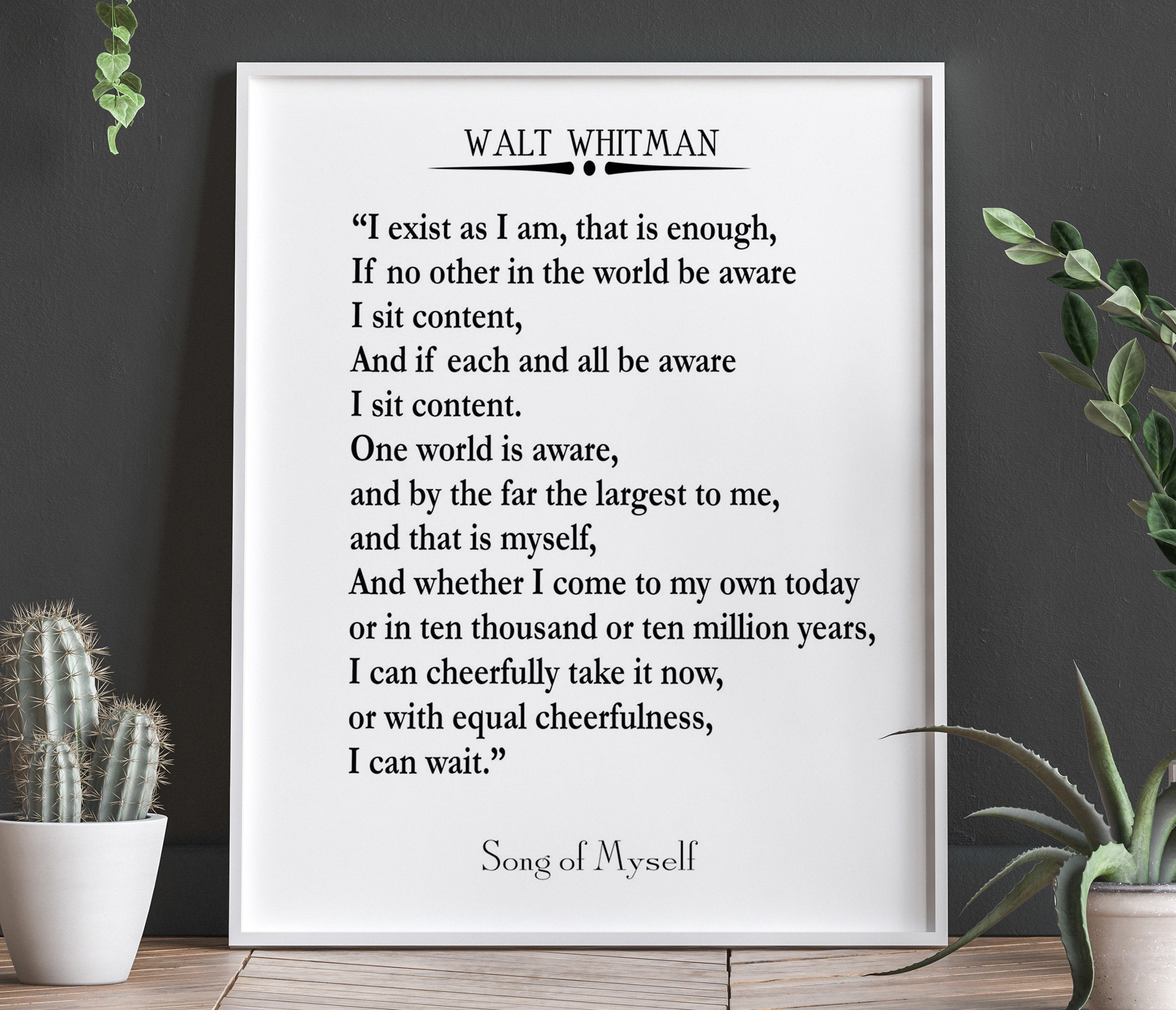 Song Of Myself Poem Examples
