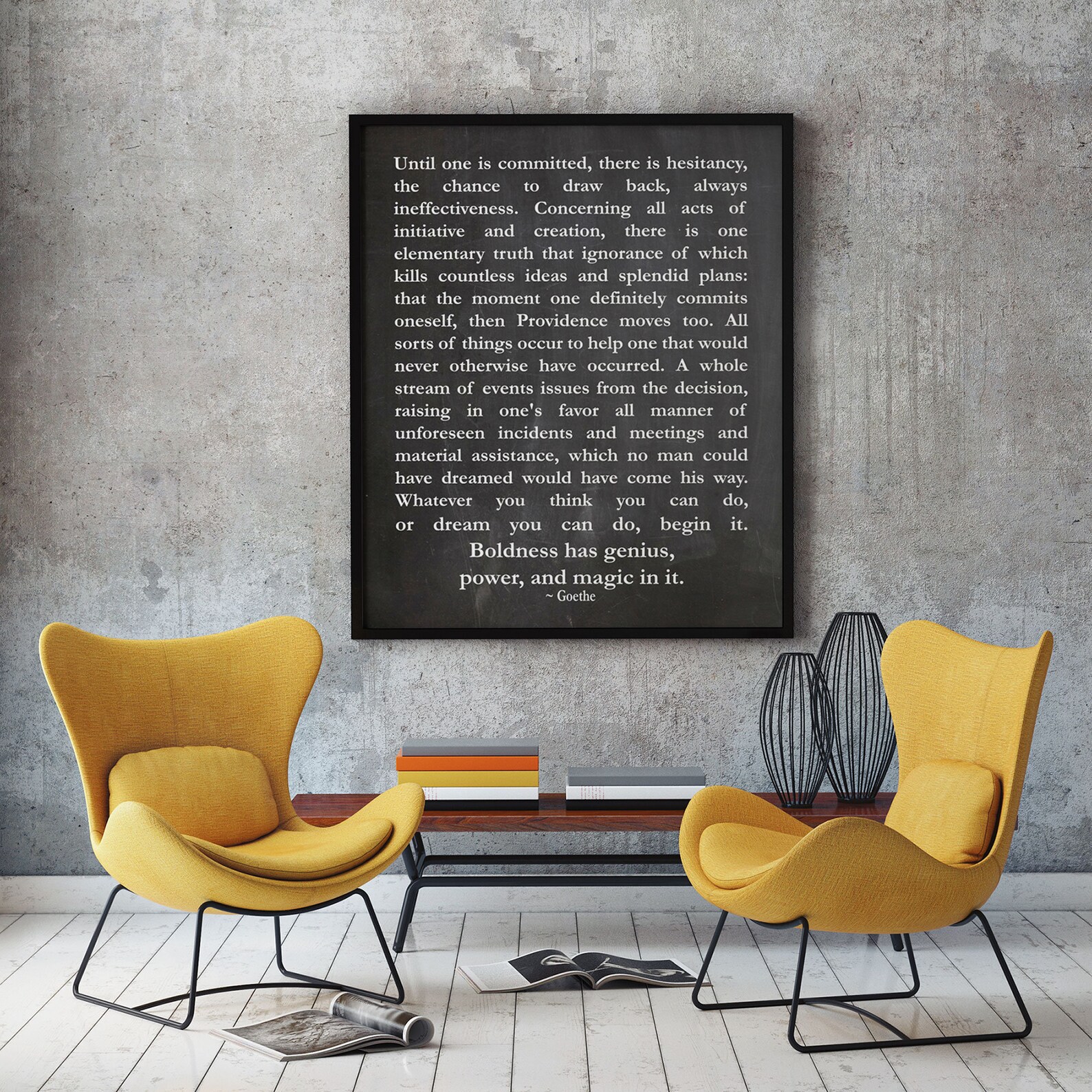 Goethe Philosophy Quote Motivational Quote Entrepreneur | Etsy