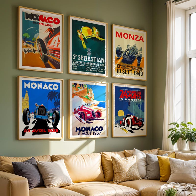 Racing Posters - Etsy