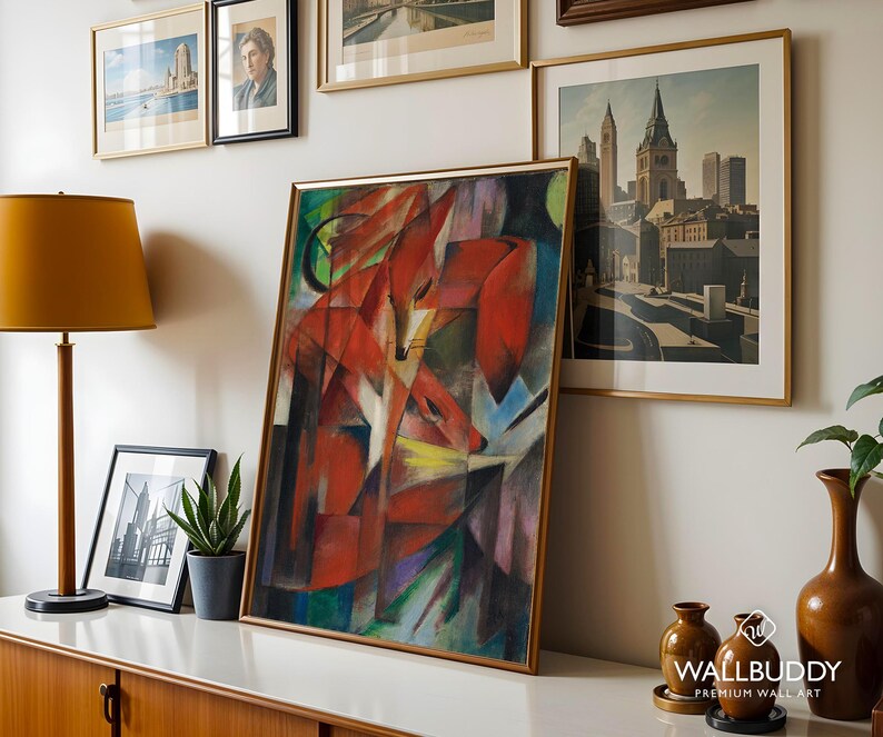Franz Marc the Fox 1913 – Expressionist Cubism Animal Art Print - Etsy