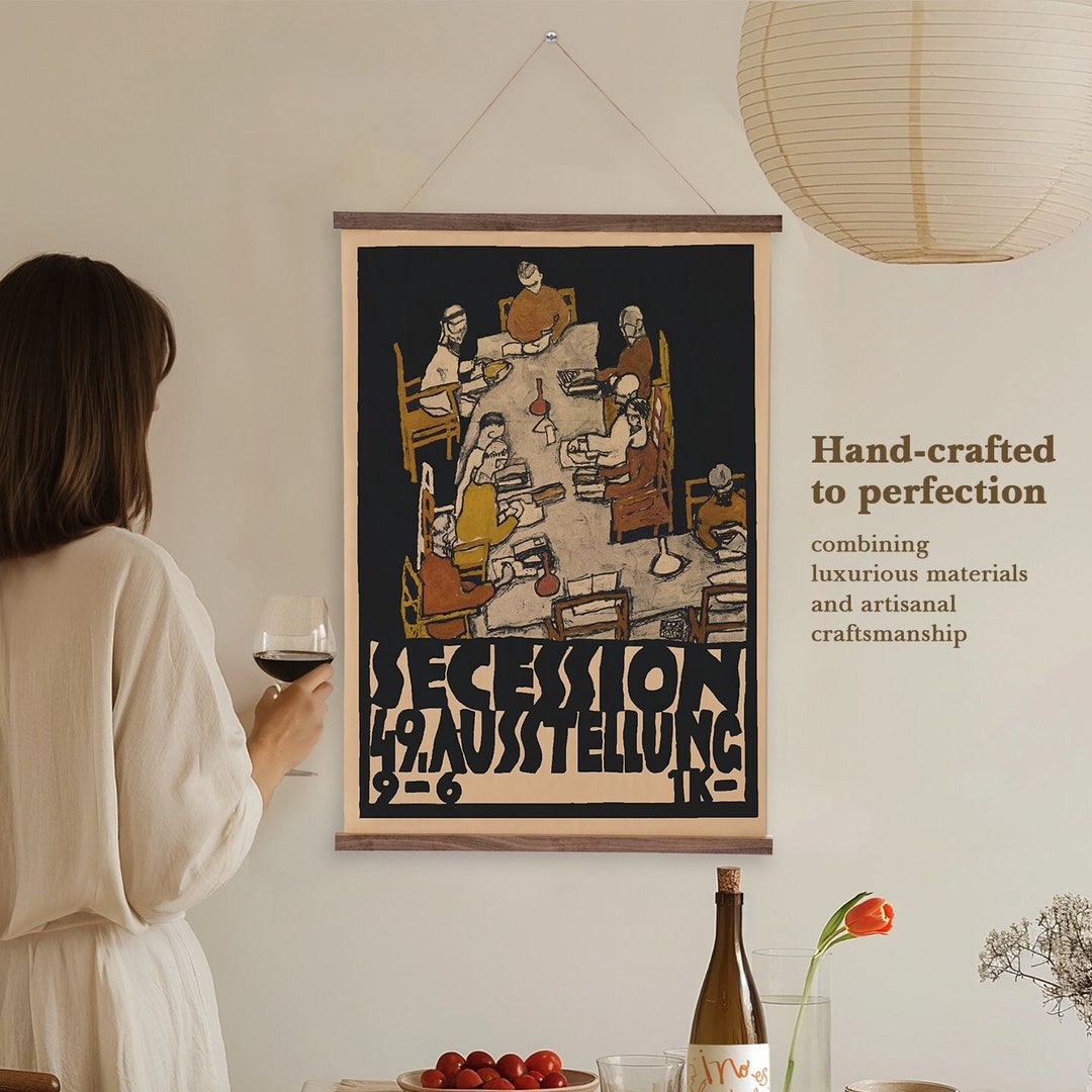 Modern Expressionist Art Wall Hanging - Vienna Secession 49th ...