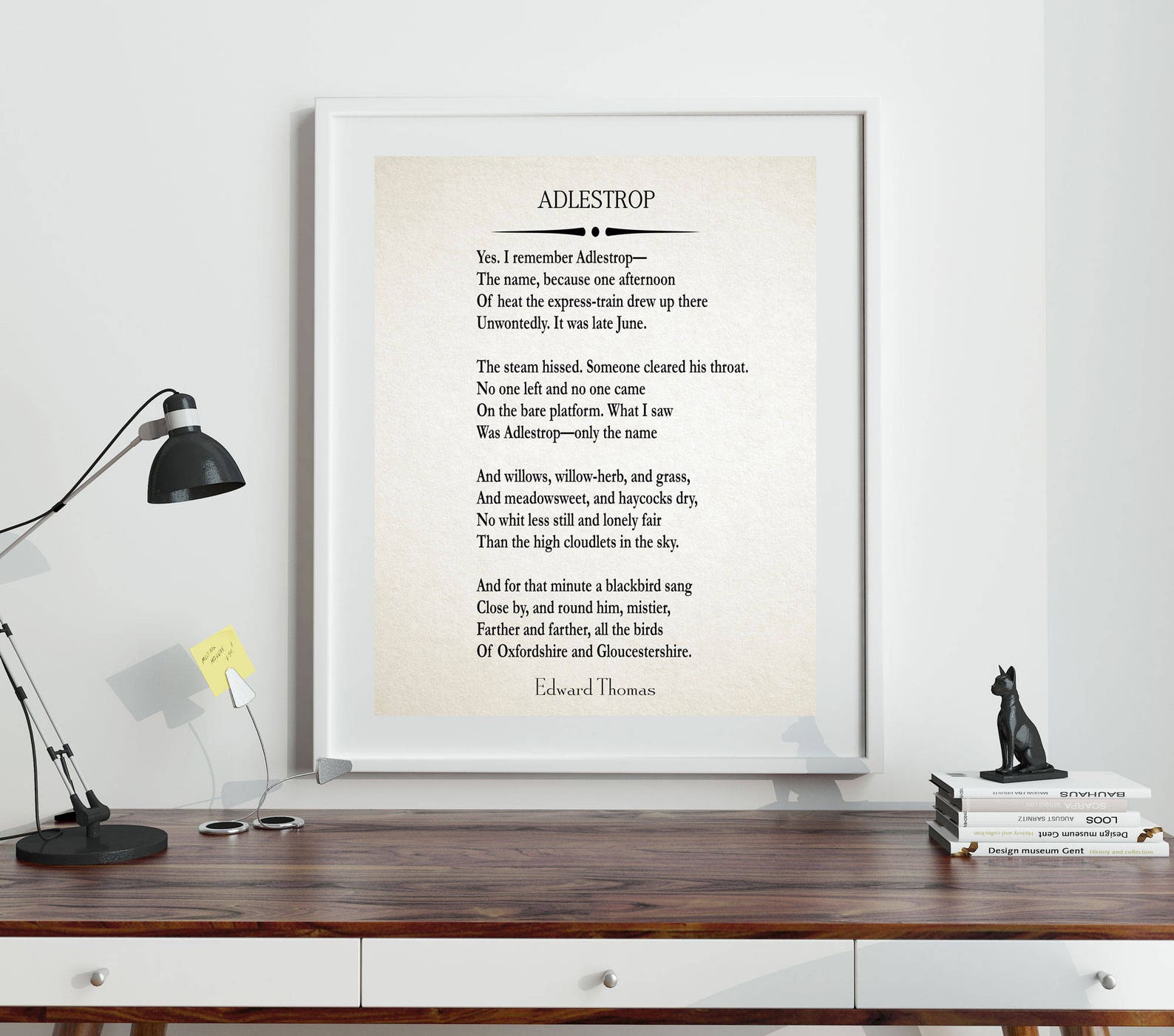 Adlestrop by Edward Thomas 1914 Poetry Poster Poetry Decor | Etsy