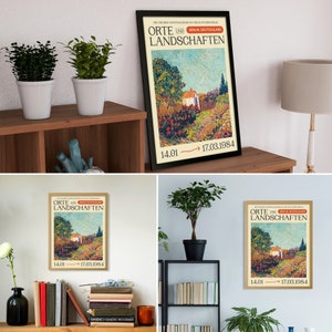 1984 Places and Landscape Exhibition Poster - Retro Art Reproduction ...