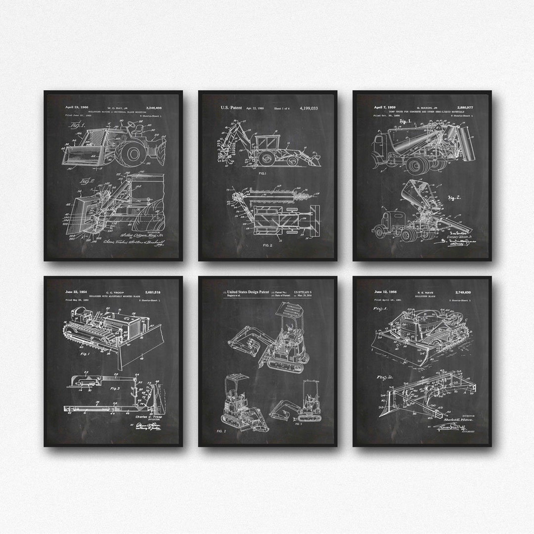 Excavator Poster Construction Poster Construction Print Trucks Poster ...