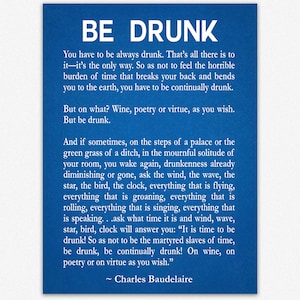 Be Drunk Poem Motivating Poem Inspiring Poem Inspirational Poem Pub ...
